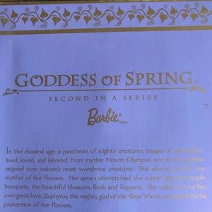 Barbie | Other | Goddess Of Spring Collectible Barbie | Poshmark